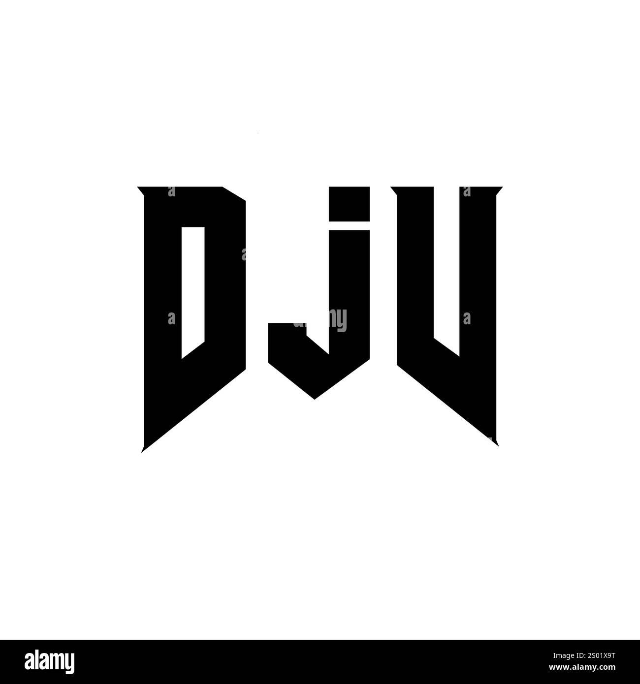 DJV letter logo design for technology company. DJV logo design black ...