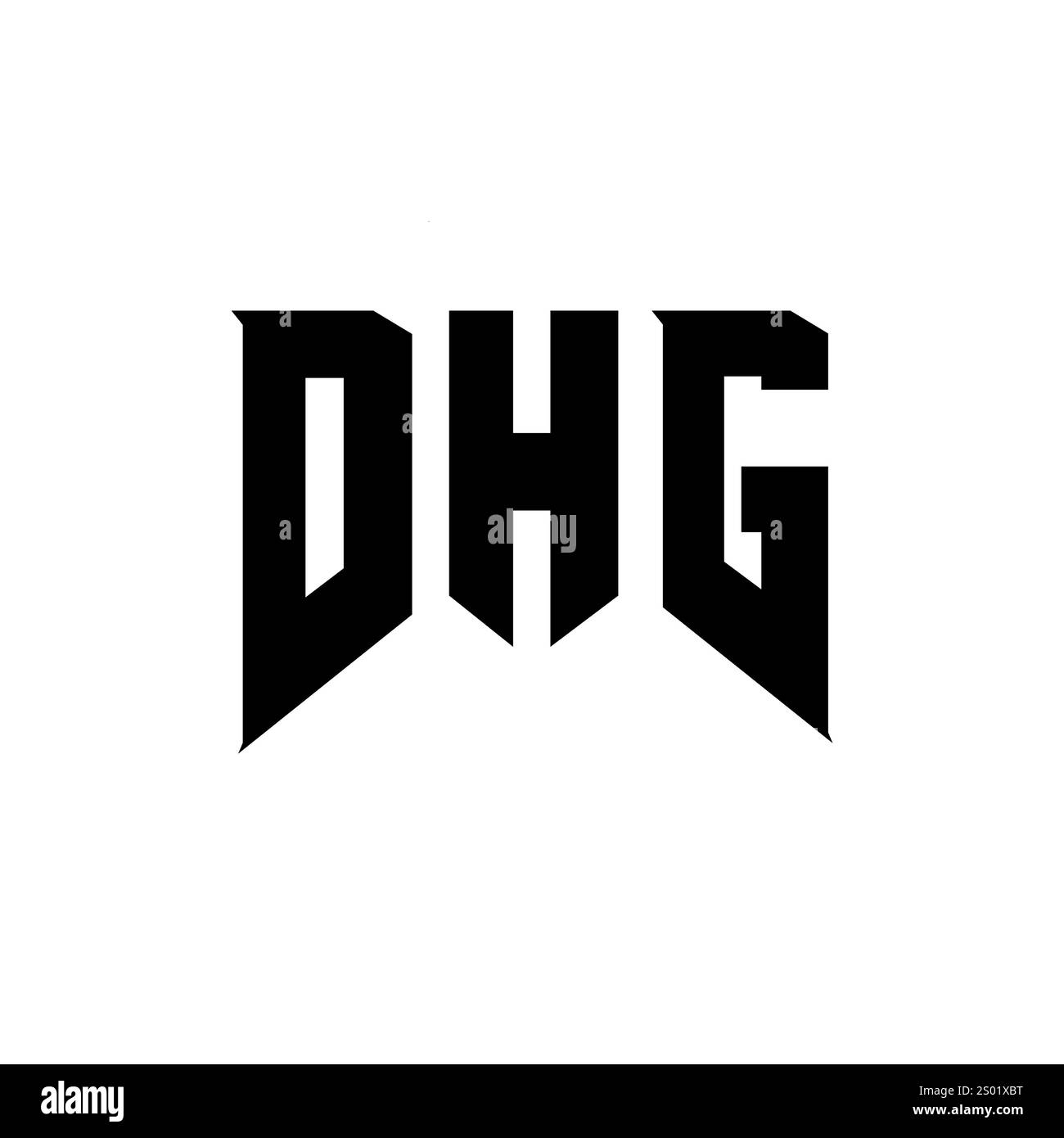 Dhg logo design Stock Vector Images - Alamy
