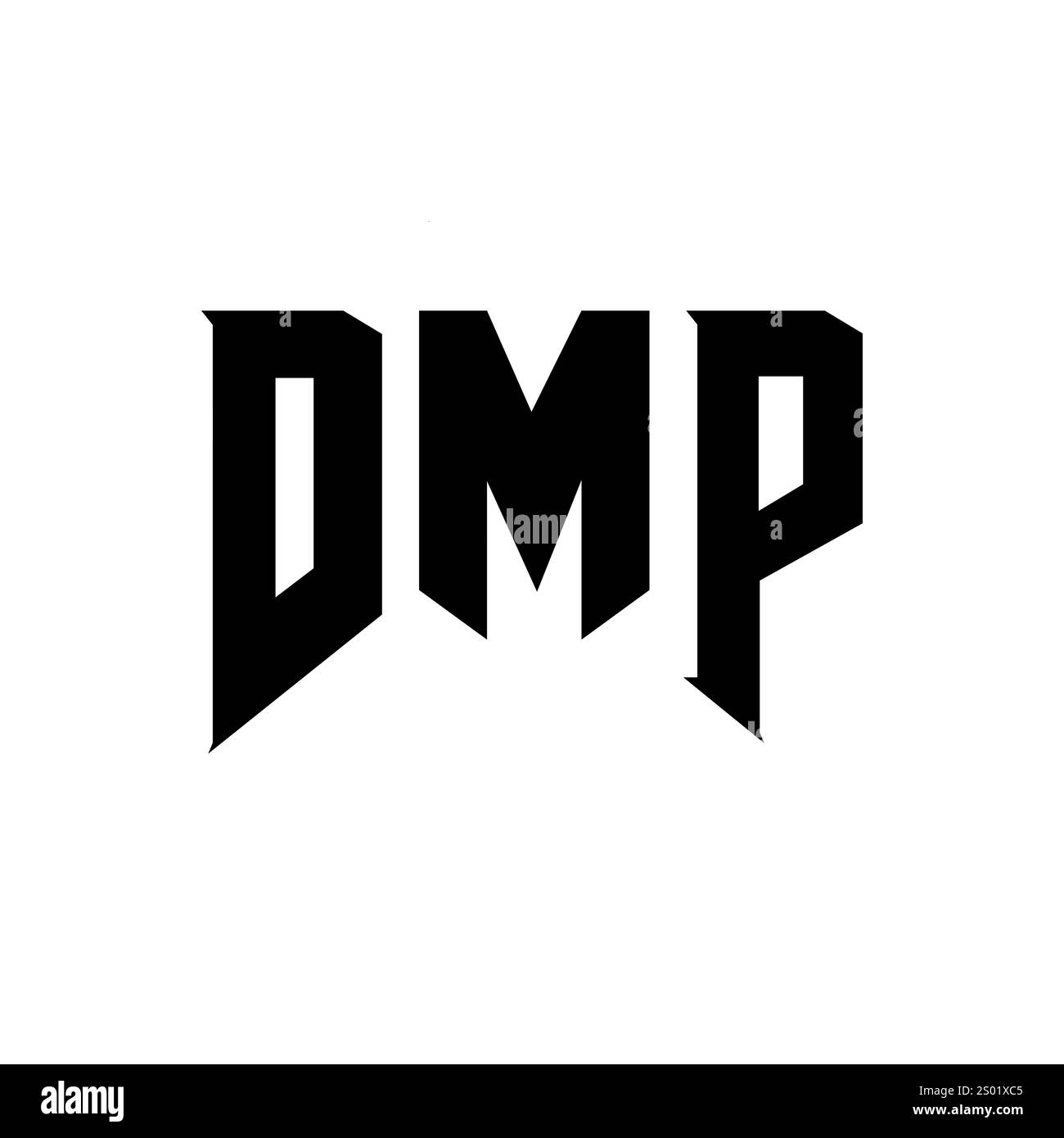 DMP letter logo design for technology company. DMP logo design black ...
