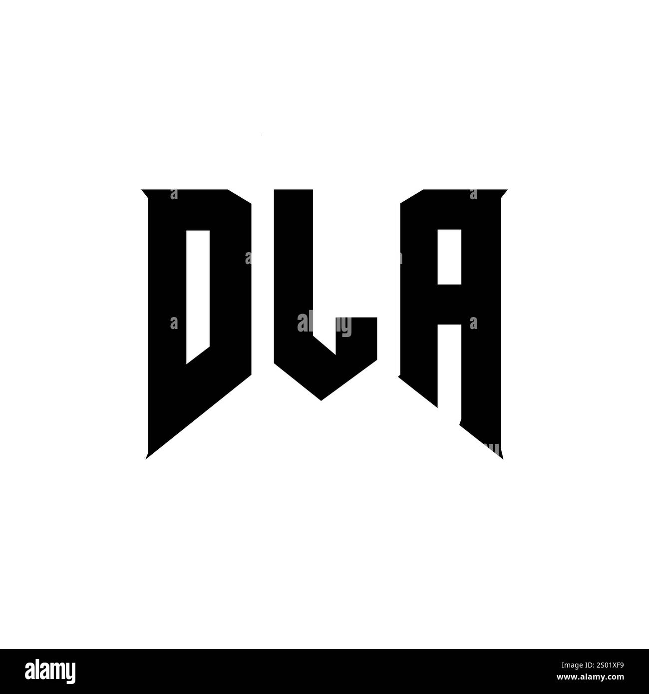 DLA letter logo design for technology company. DLA logo design black ...