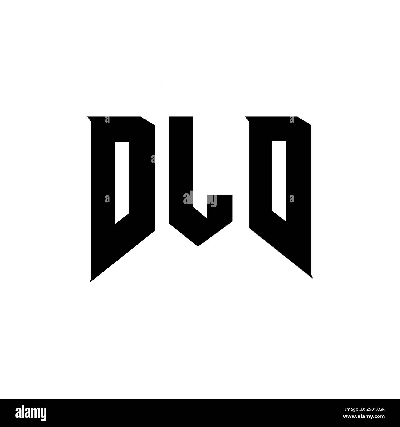 DLD letter logo design for technology company. DLD logo design black ...