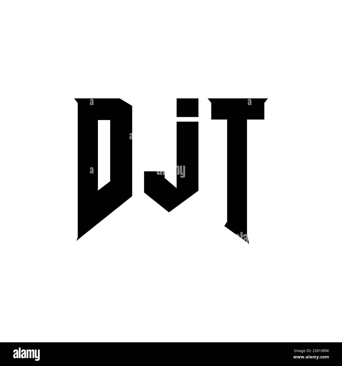 DJT letter logo design for technology company. DJT logo design black ...