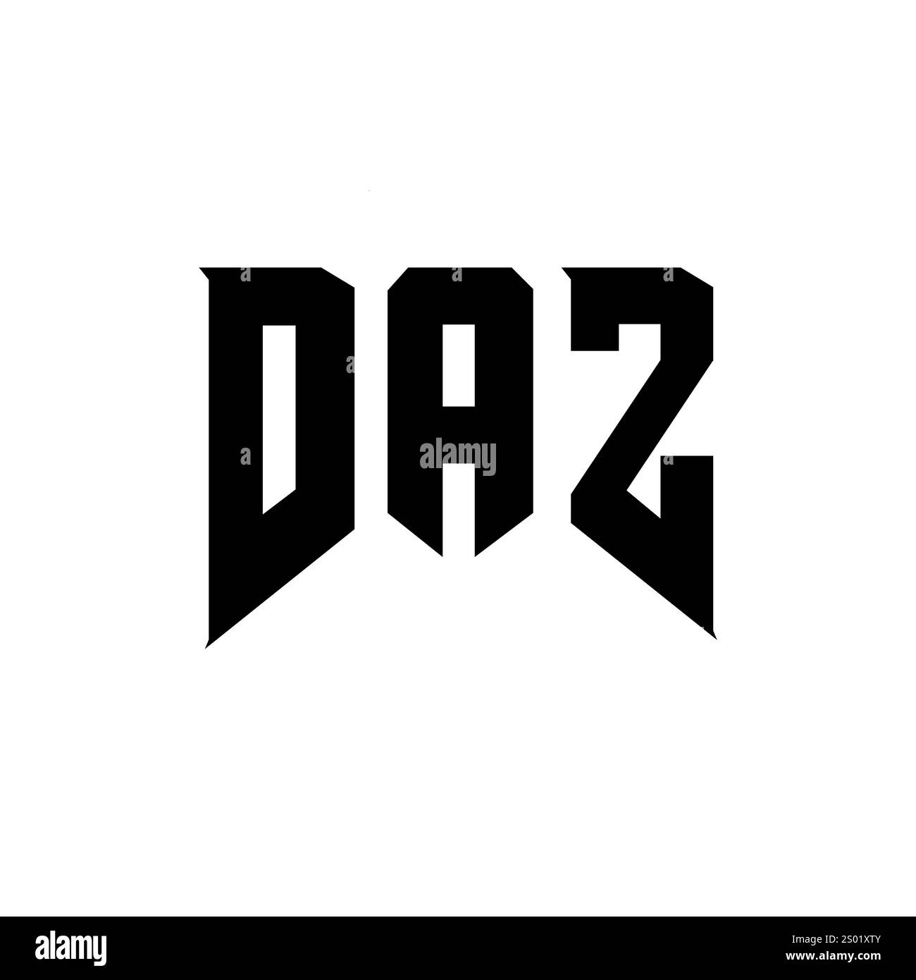 DAZ letter logo design for technology company. DAZ logo design black ...