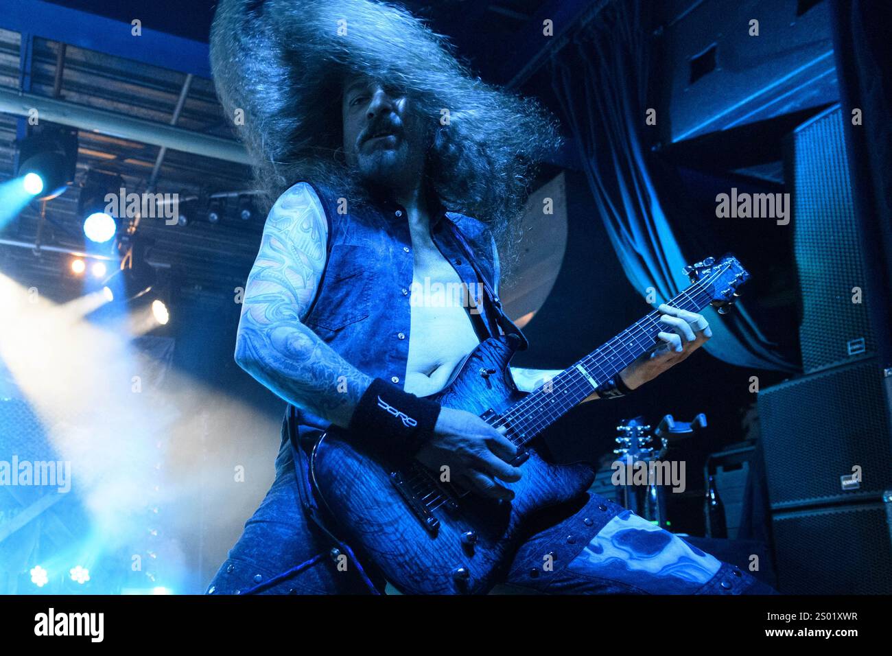 Munich, Germany, December 22nd 2024: Bas Maas (Guitar) from Doro during ...