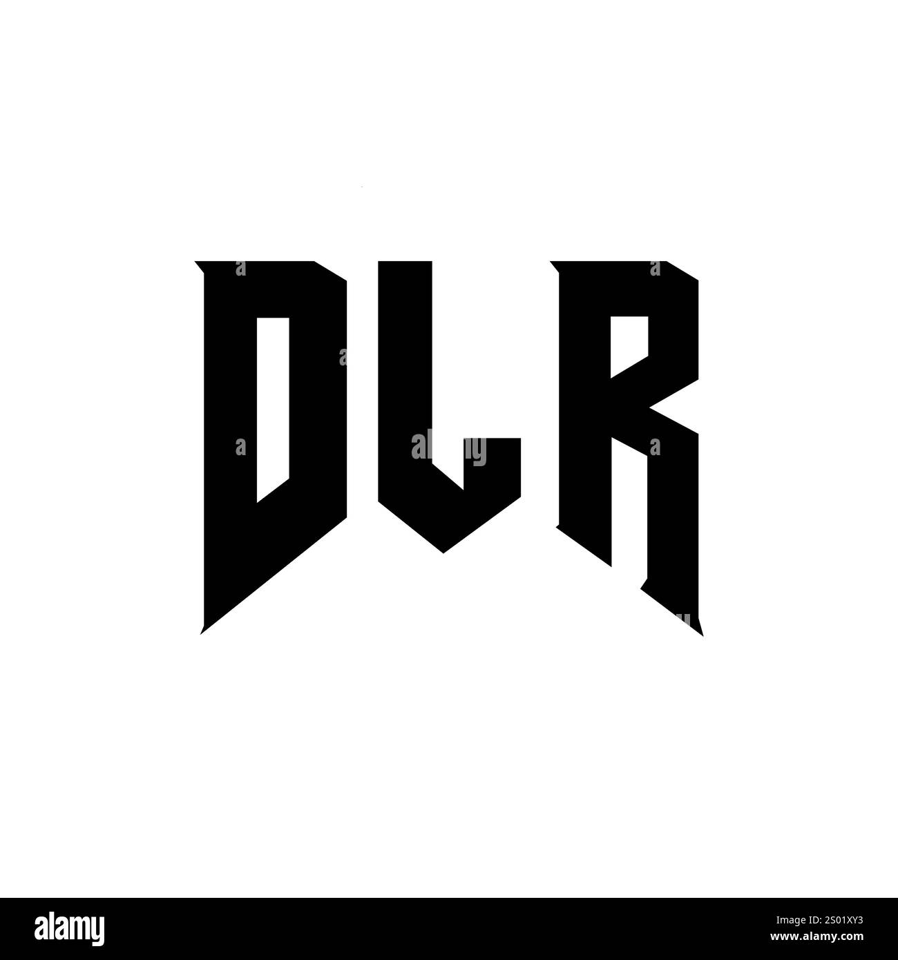 DLR letter logo design for technology company. DLR logo design black ...