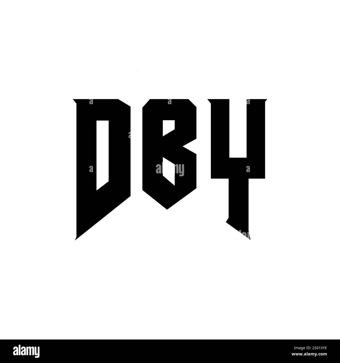 DBY letter logo design for technology company. DBY logo design black ...