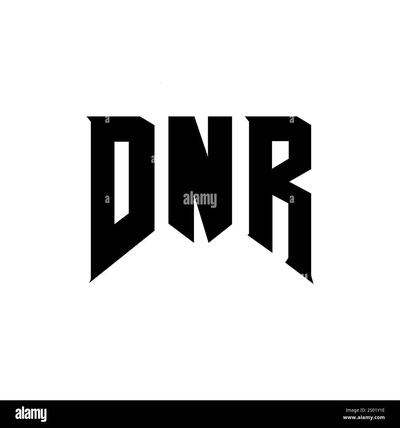 DNR letter logo design for technology company. DNR logo design black ...
