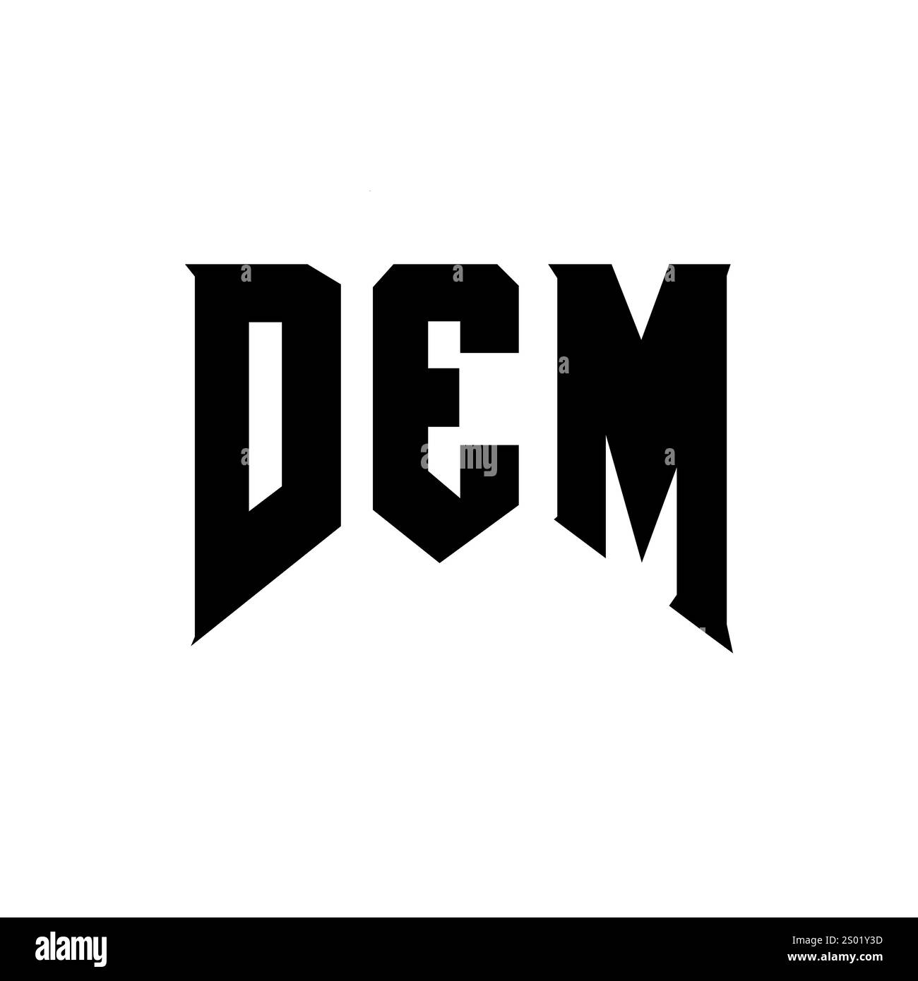 DEM letter logo design for technology company. DEM logo design black ...