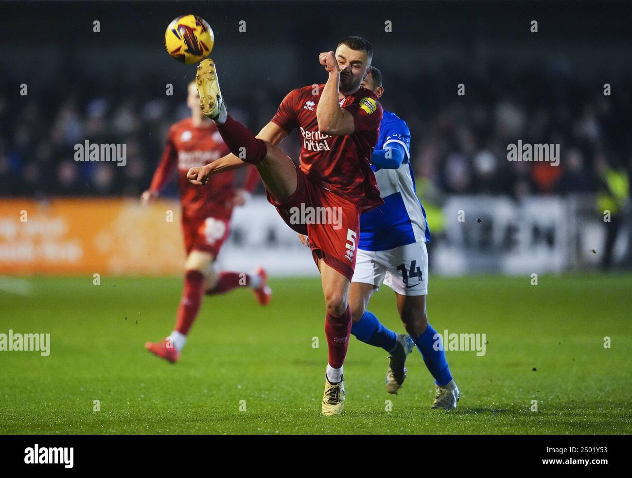 Crawley Town's Charlie Barker and Birmingham City's Keshi Anderson ...