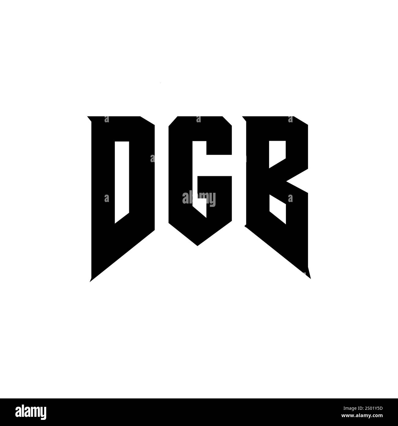 DGB letter logo design for technology company. DGB logo design black ...