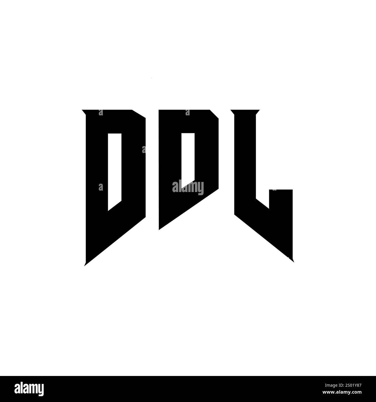 DDL letter logo design for technology company. DDL logo design black ...