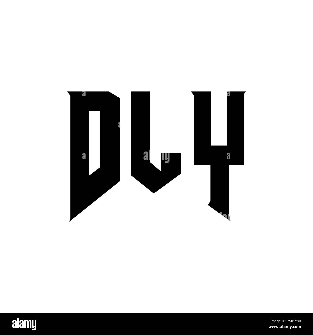 DLY letter logo design for technology company. DLY logo design black ...