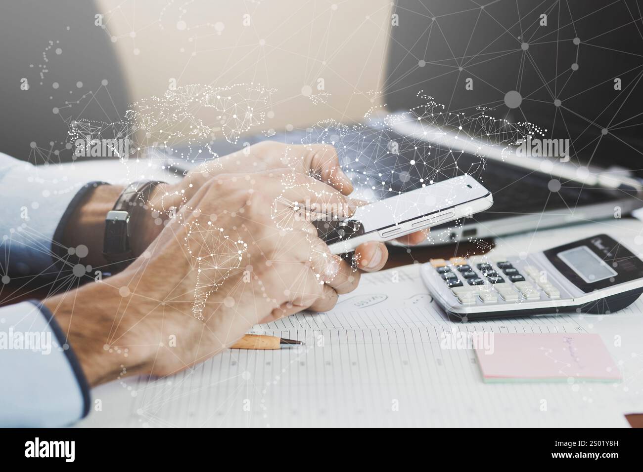 man hand holding Design web site templates Stock Photo - Alamy