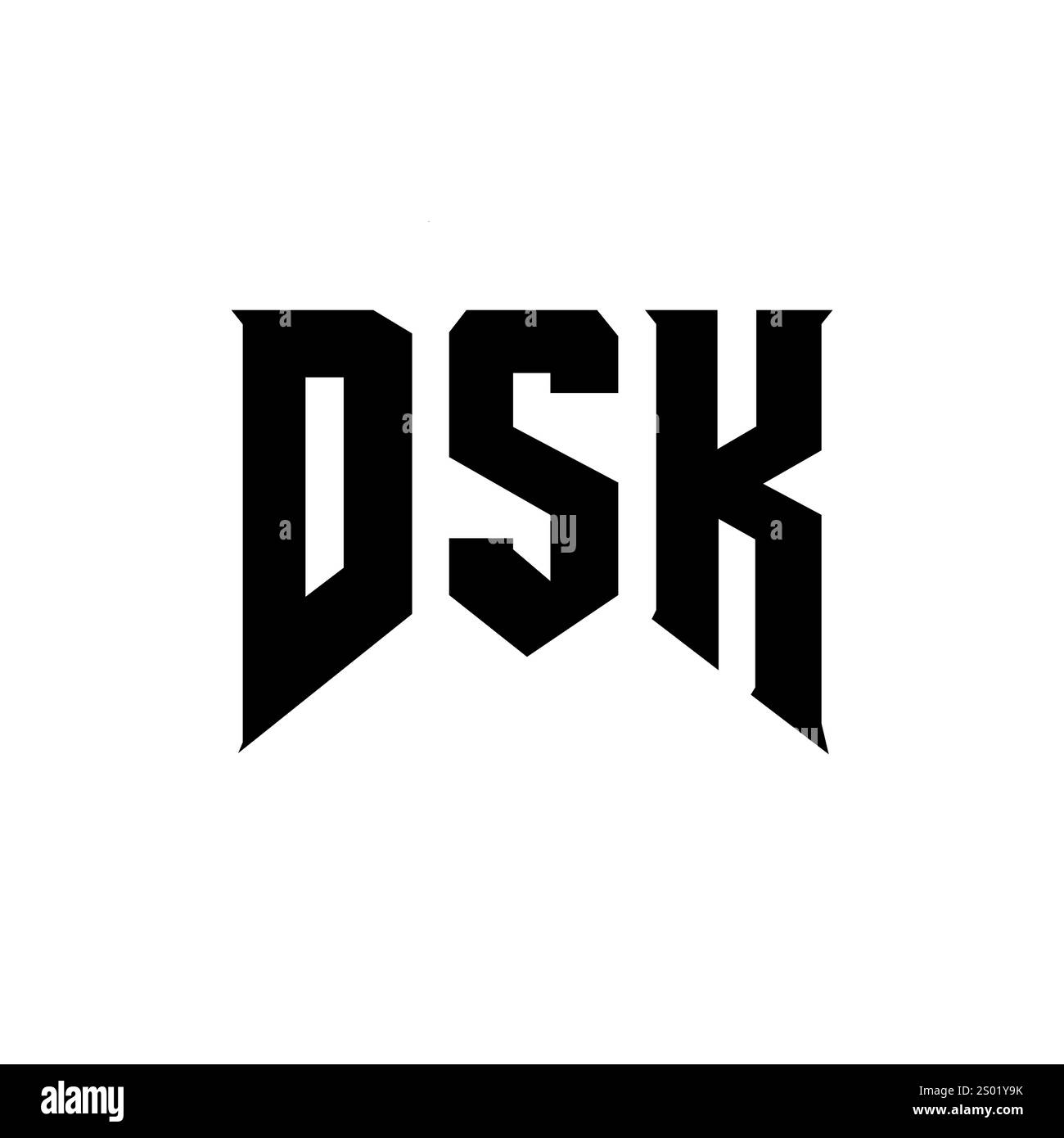 DSK letter logo design for technology company. DSK logo design black ...