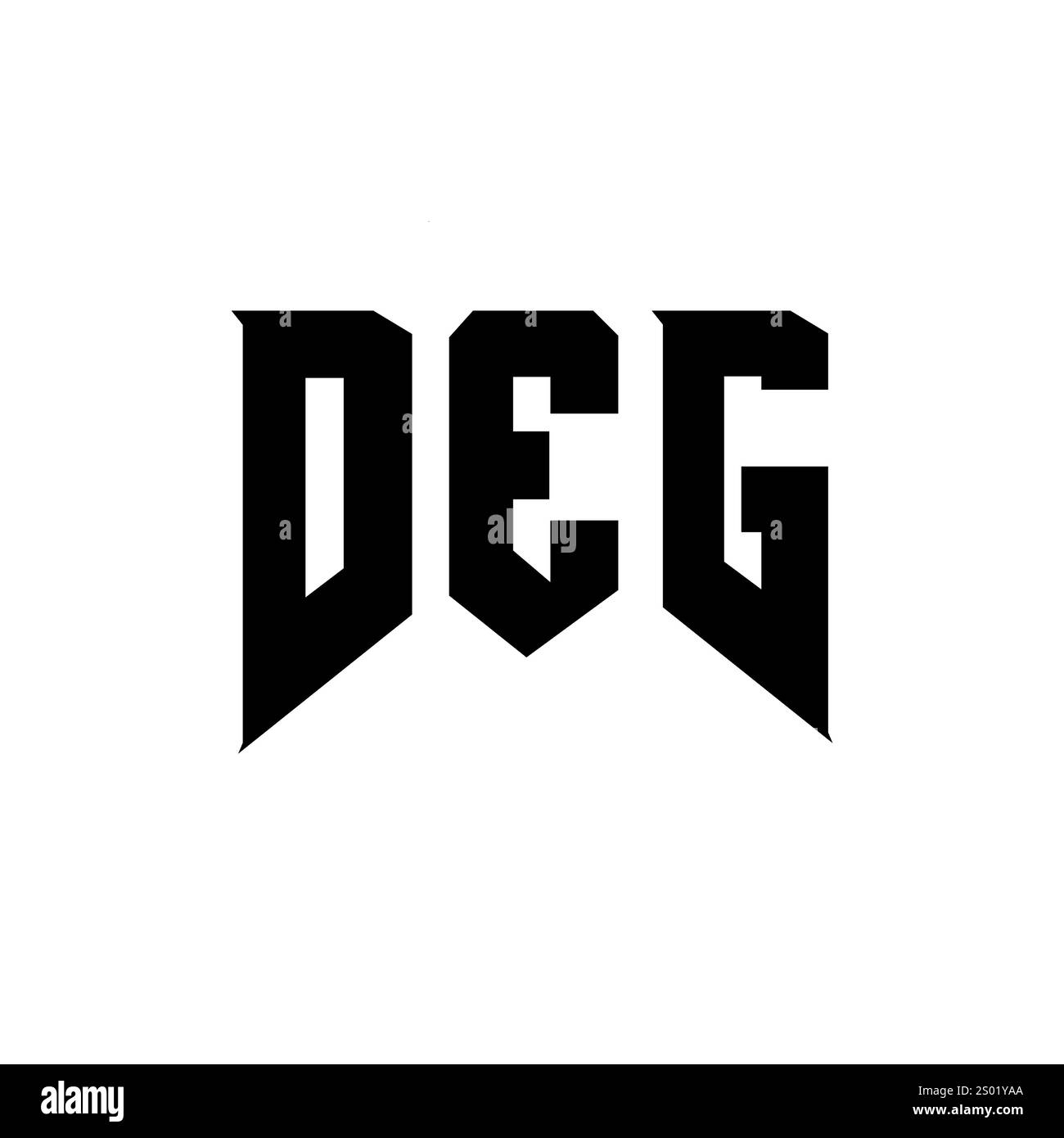 DEG letter logo design for technology company. DEG logo design black ...