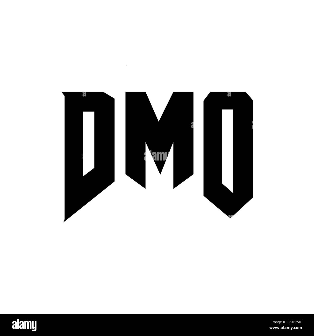 DMO letter logo design for technology company. DMO logo design black ...