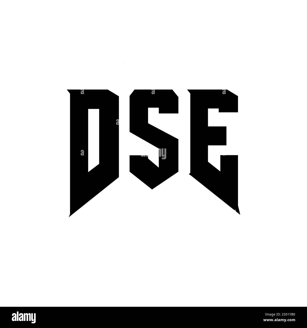 DSE letter logo design for technology company. DSE logo design black and white color combination ...