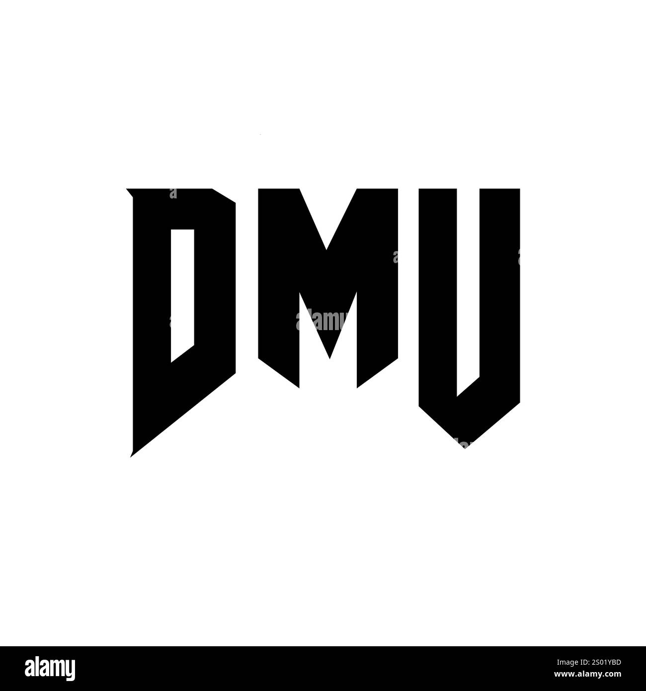 DMU letter logo design for technology company. DMU logo design black ...