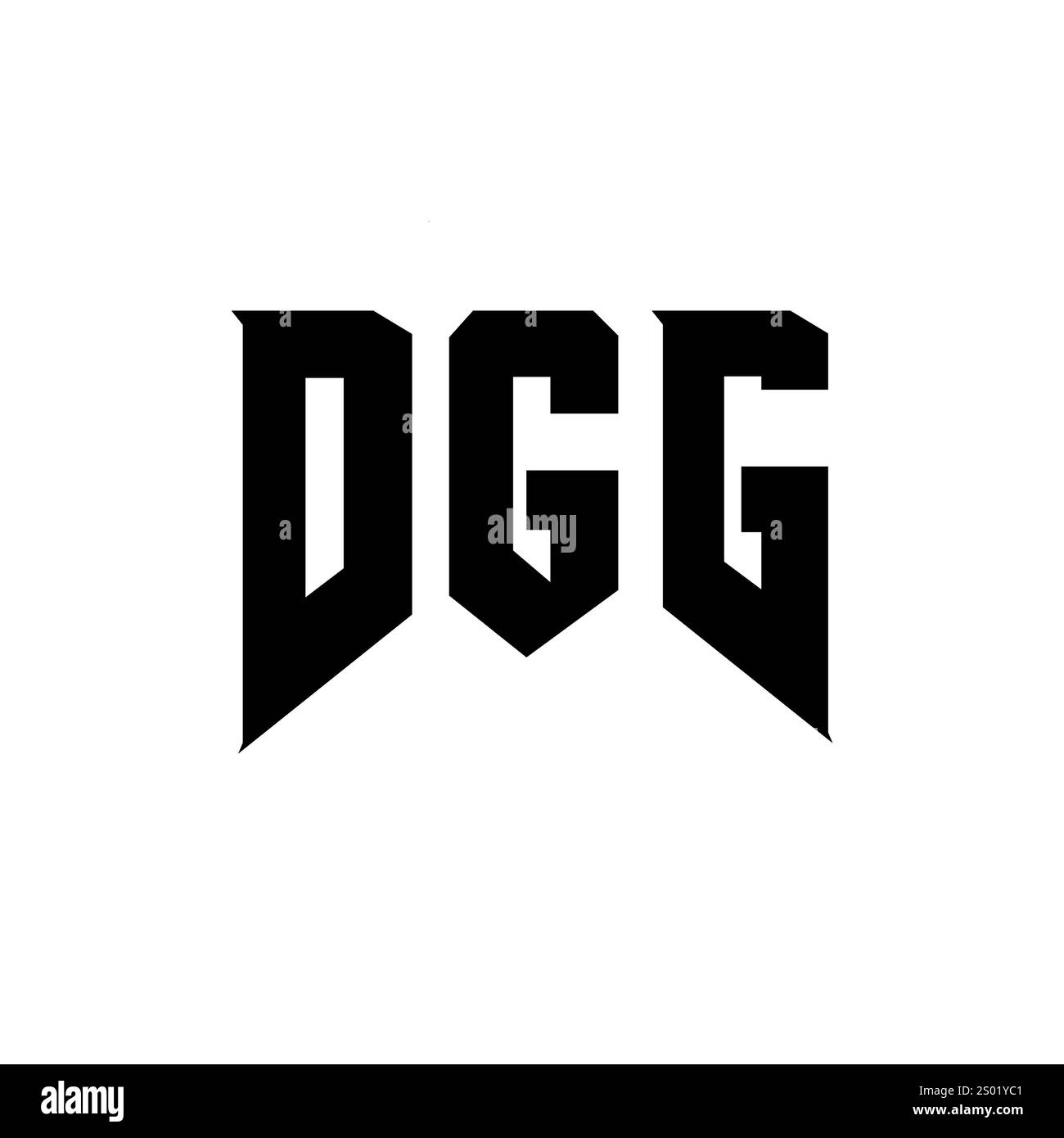 DGG letter logo design for technology company. DGG logo design black ...