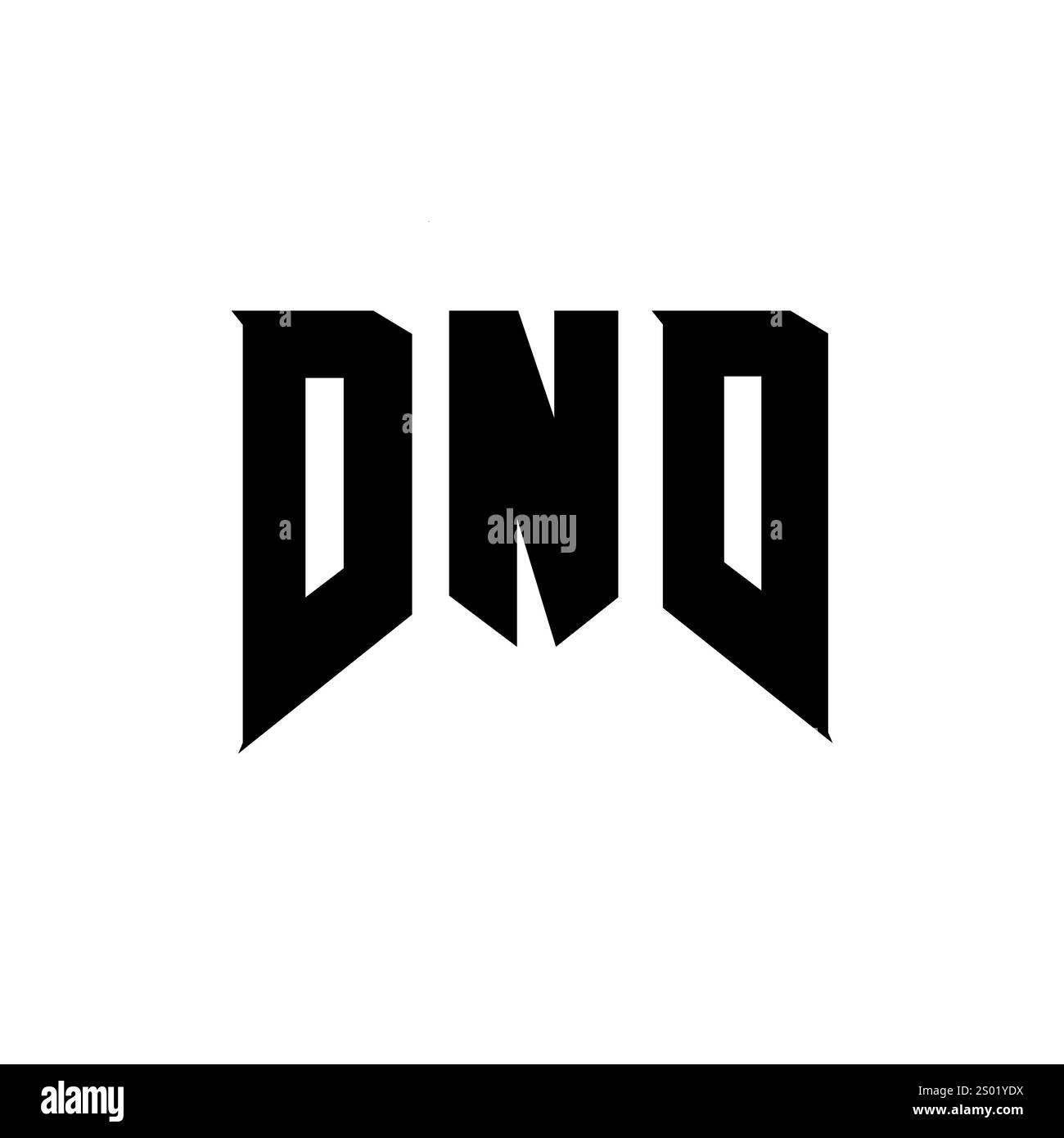 DND letter logo design for technology company. DND logo design black ...