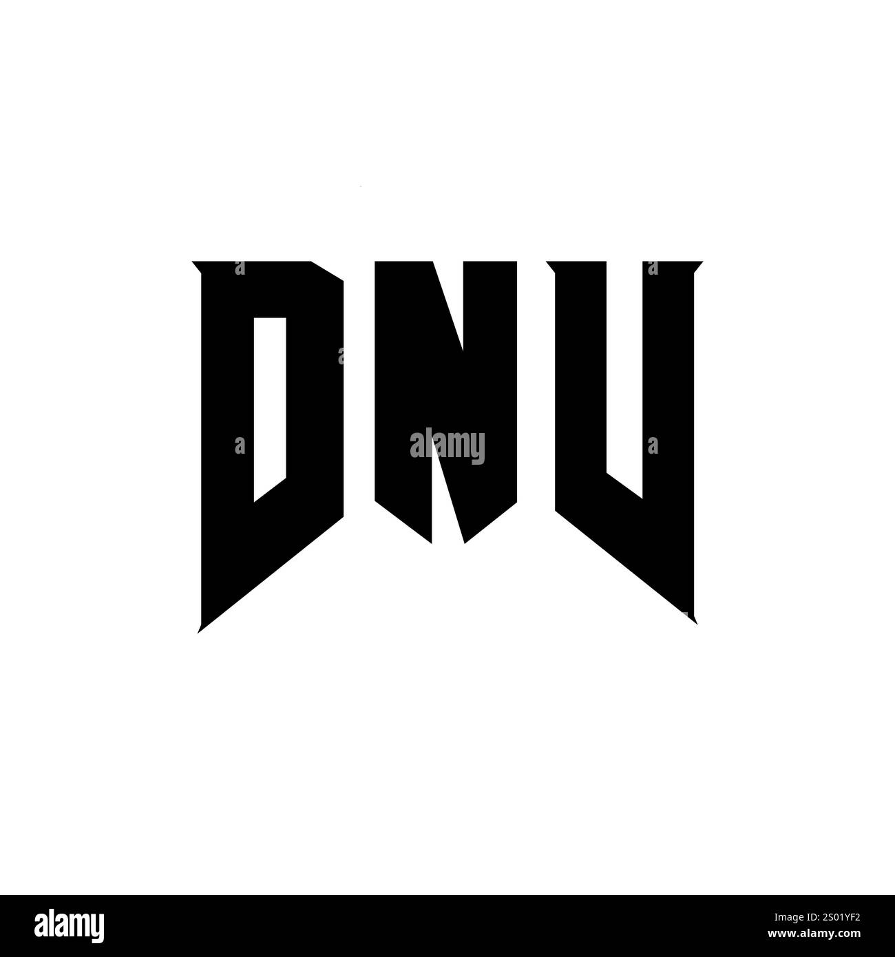 DNV letter logo design for technology company. DNV logo design black ...