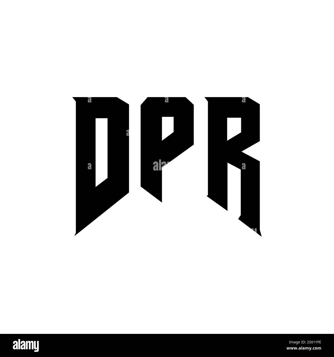 DPR letter logo design for technology company. DPR logo design black ...
