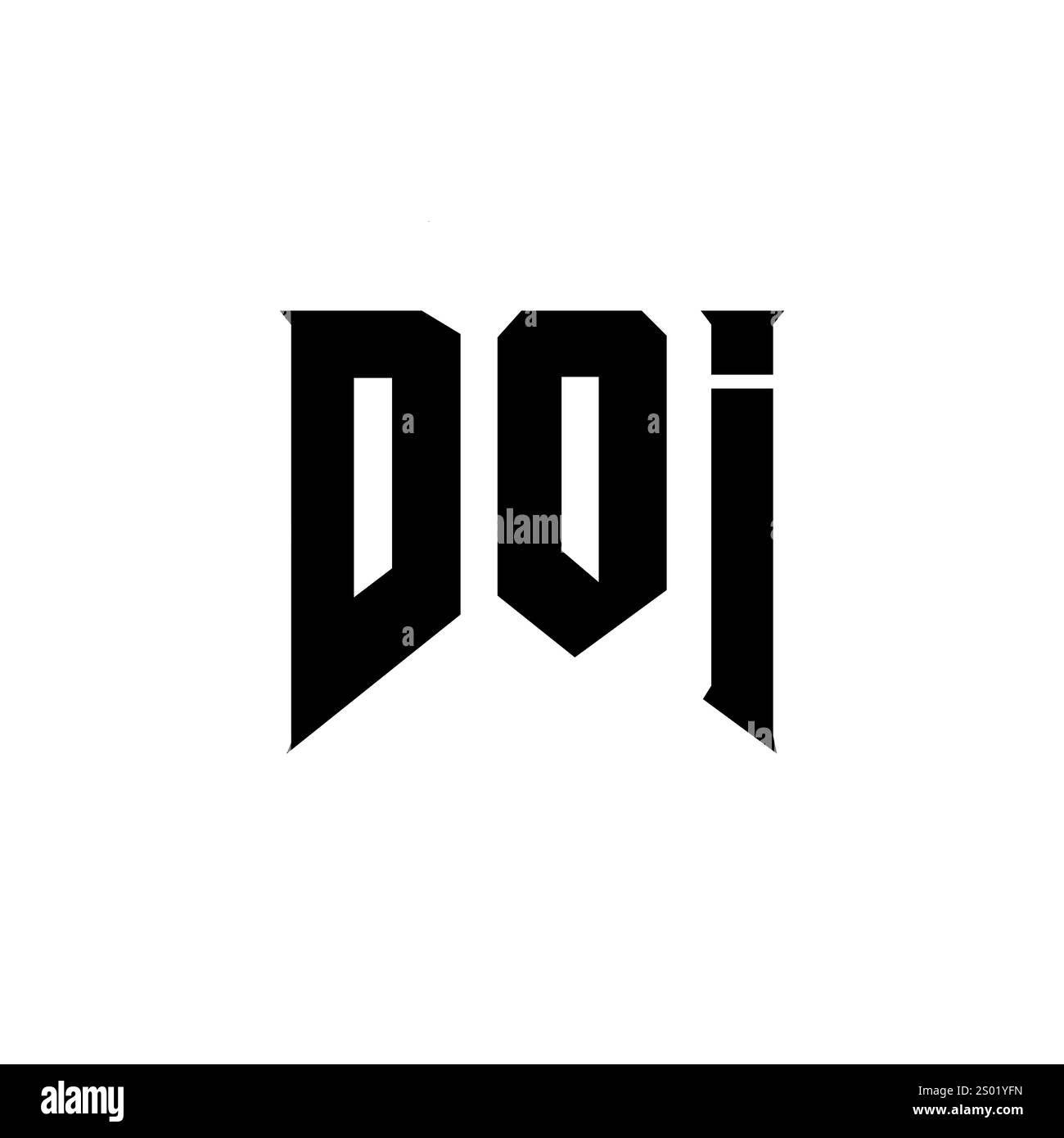 DOI letter logo design for technology company. DOI logo design black ...