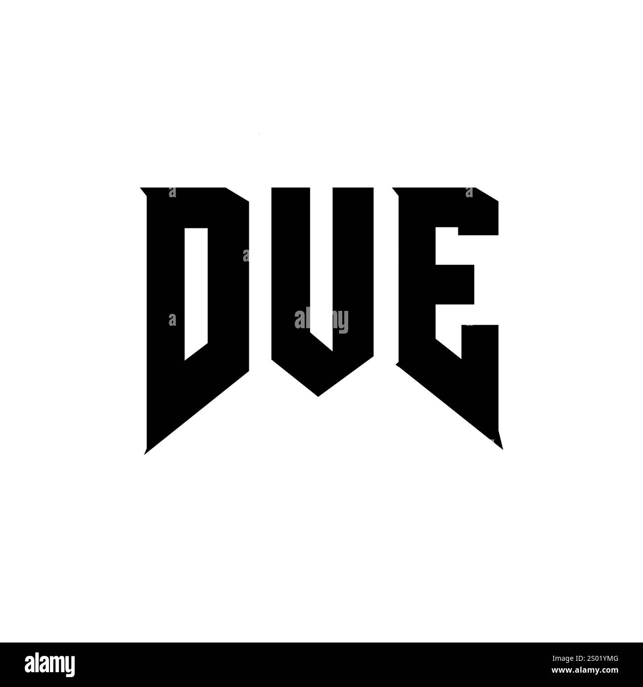 Due tech logo Black and White Stock Photos & Images - Alamy