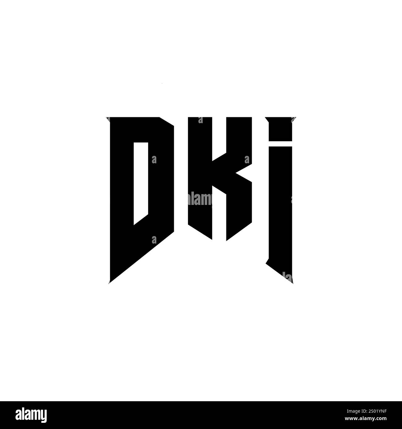 DKI letter logo design for technology company. DKI logo design black ...
