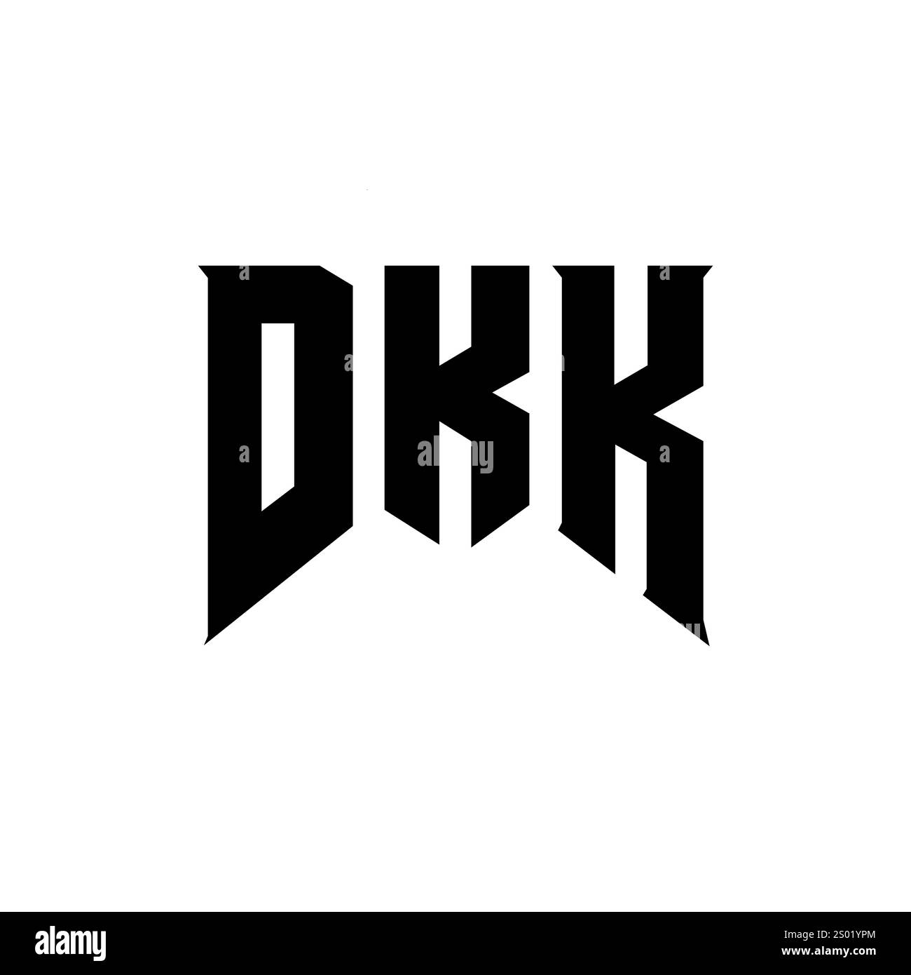 DKK letter logo design for technology company. DKK logo design black ...