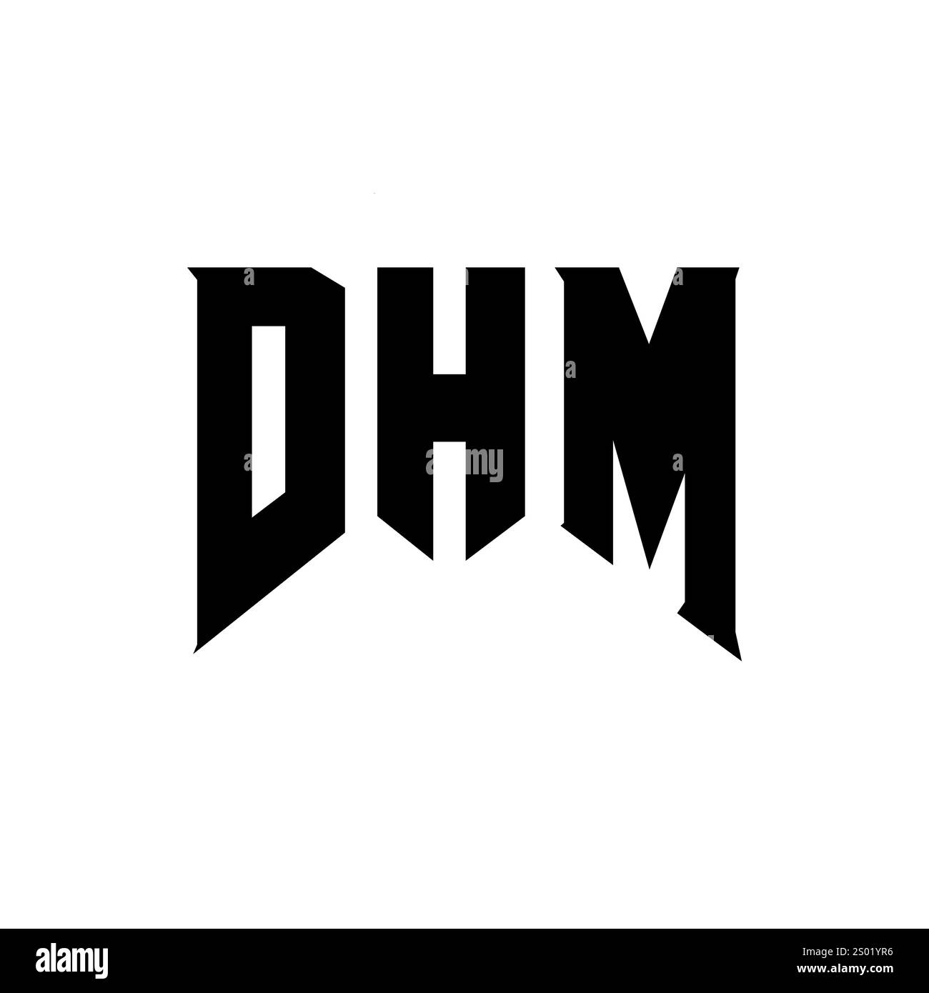 Dhm logo design Stock Vector Images - Alamy