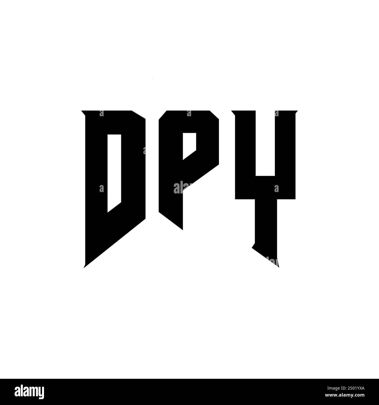 DPY letter logo design for technology company. DPY logo design black ...