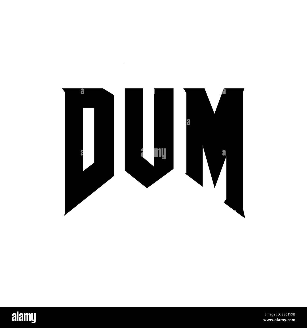 DUM letter logo design for technology company. DUM logo design black ...