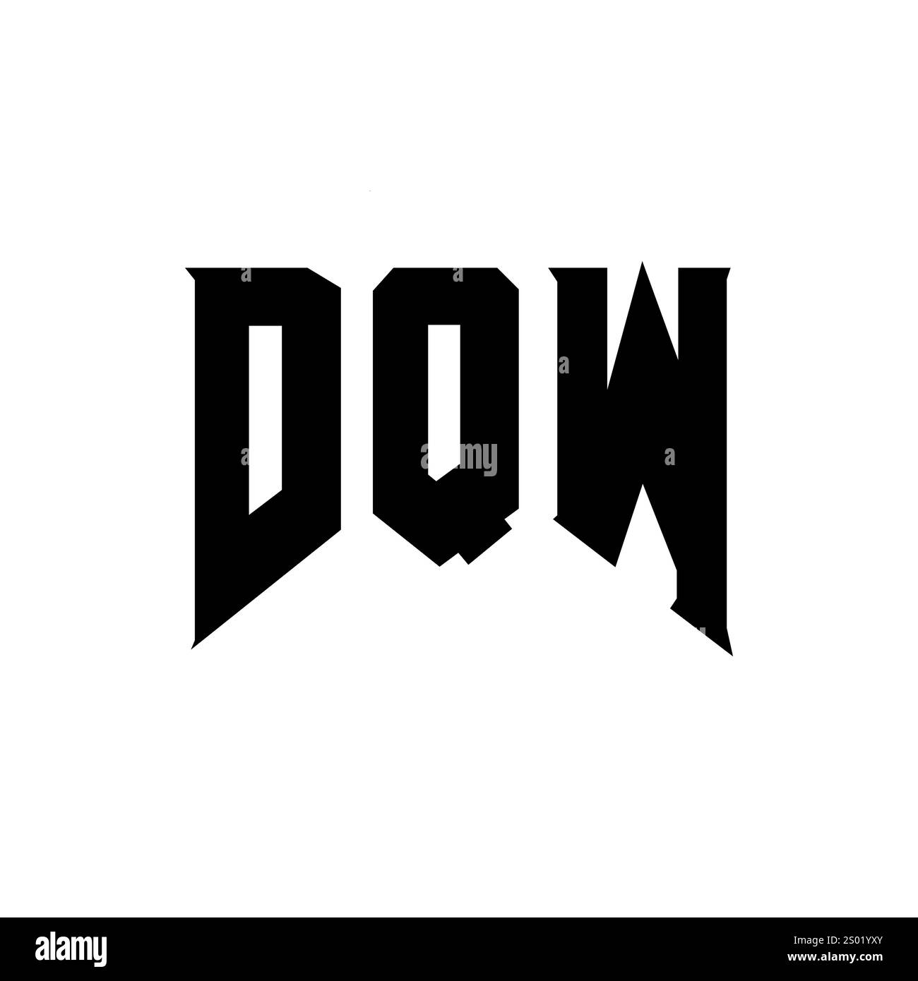 Dqw logo design hi-res stock photography and images - Alamy