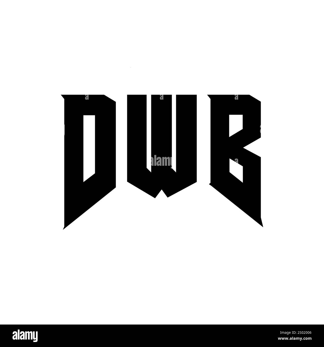 DWB letter logo design for technology company. DWB logo design black ...