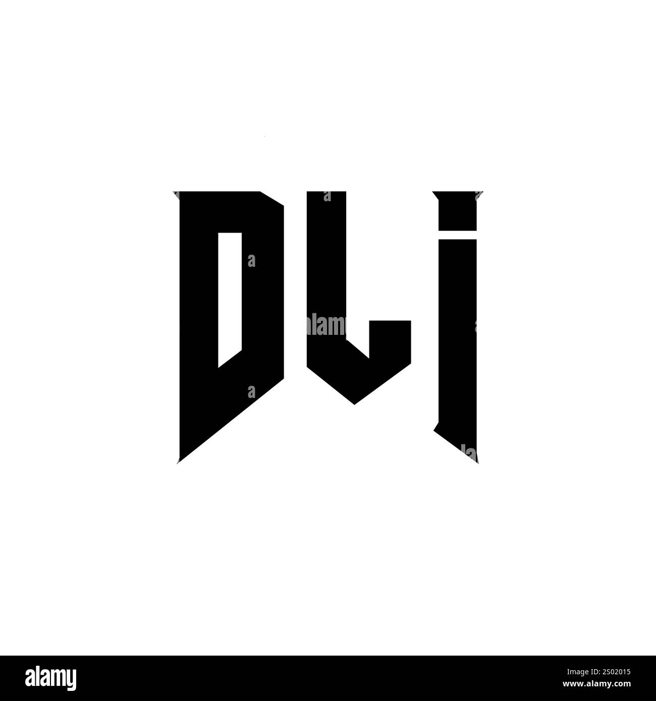 DLI letter logo design for technology company. DLI logo design black ...