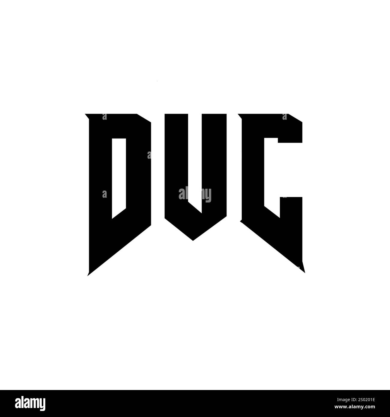 DUC letter logo design for technology company. DUC logo design black ...