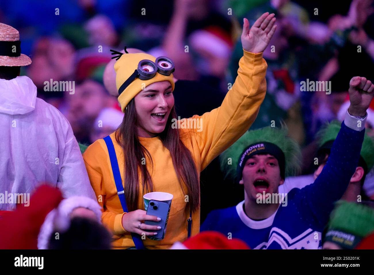 Darts fans in fancy dress during day nine of the Paddy Power World ...