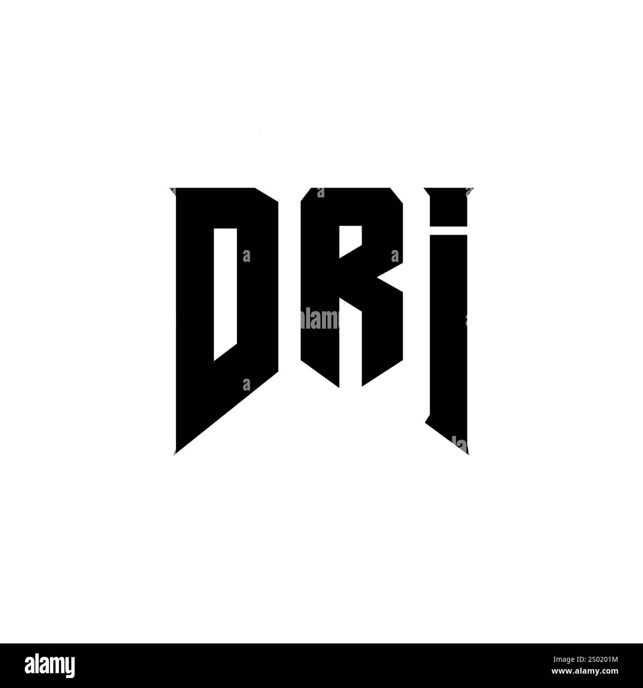 DRI letter logo design for technology company. DRI logo design black ...