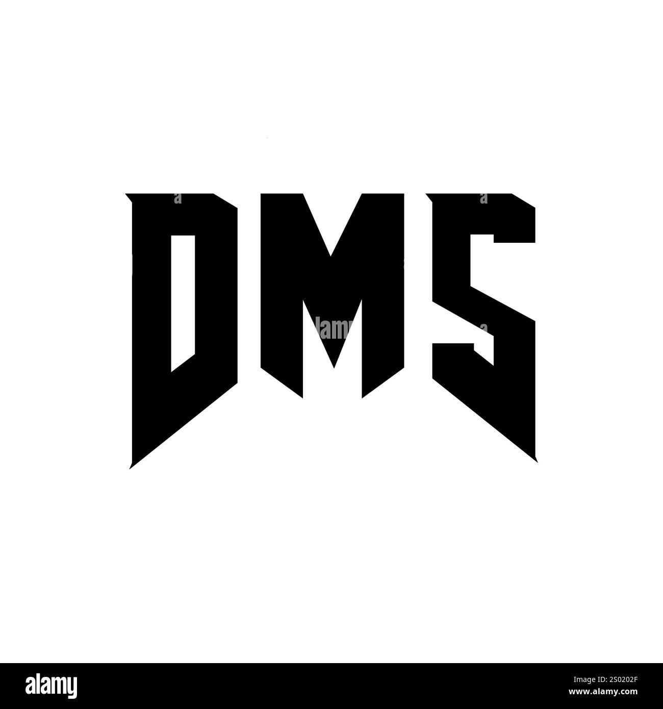 DMS letter logo design for technology company. DMS logo design black ...