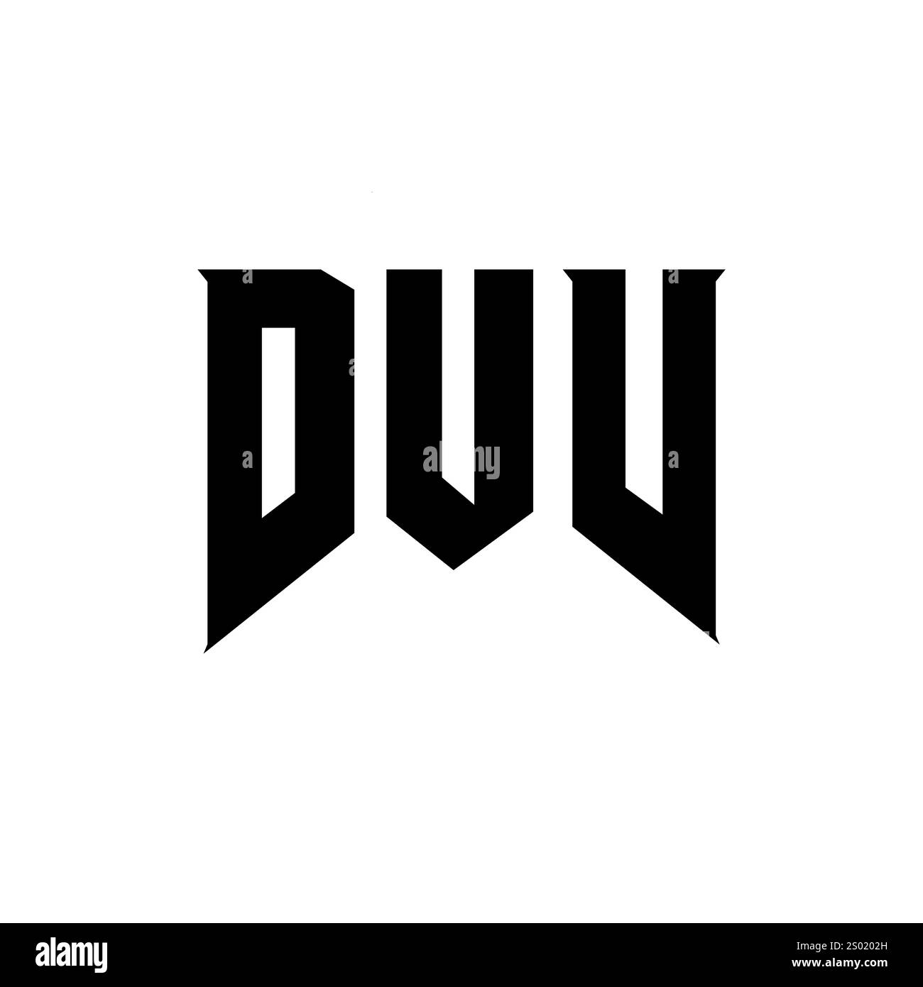 DUV letter logo design for technology company. DUV logo design black ...