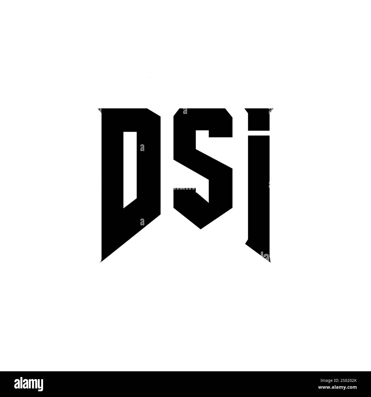 DSI letter logo design for technology company. DSI logo design black ...