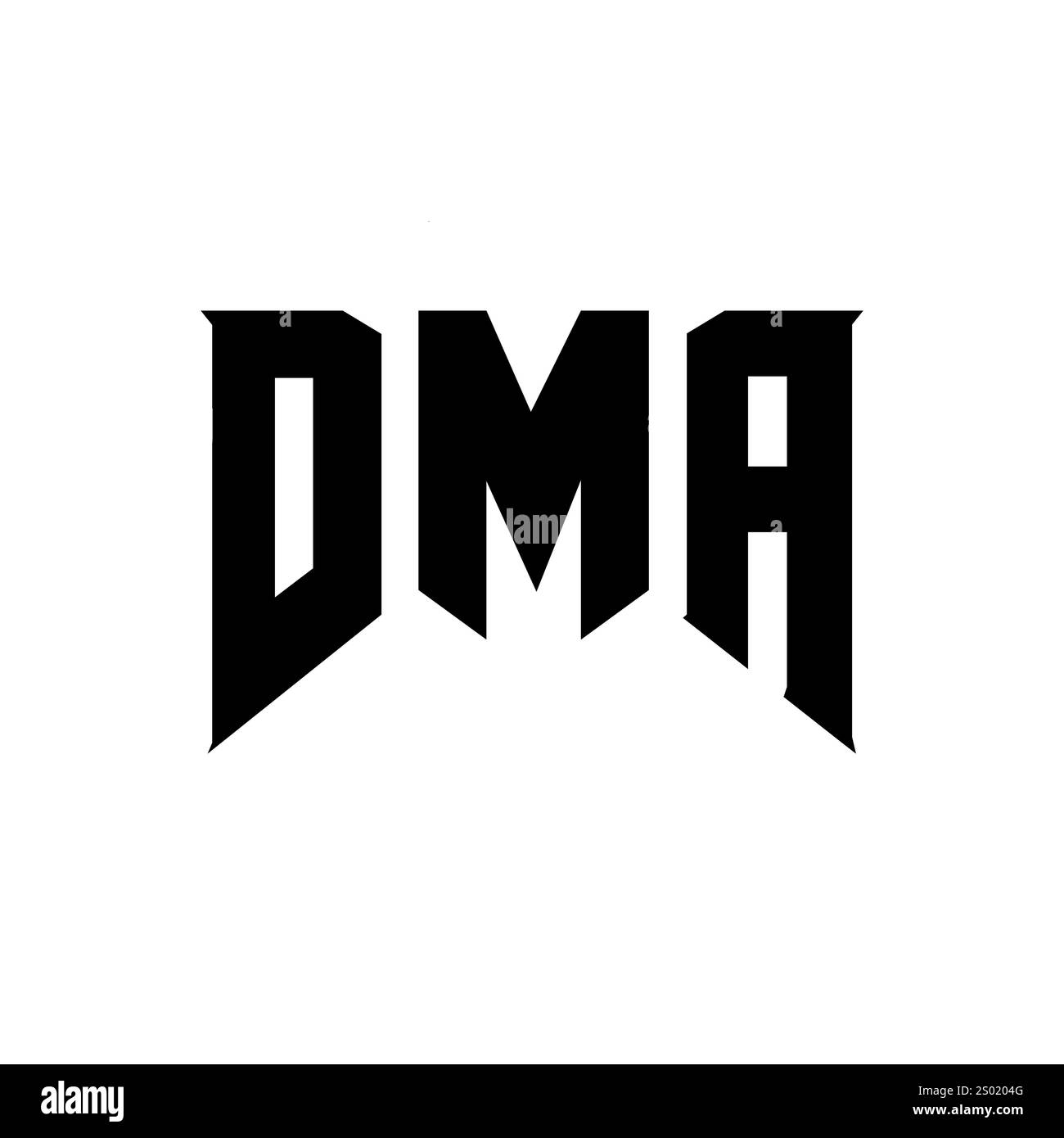 DMA letter logo design for technology company. DMA logo design black ...