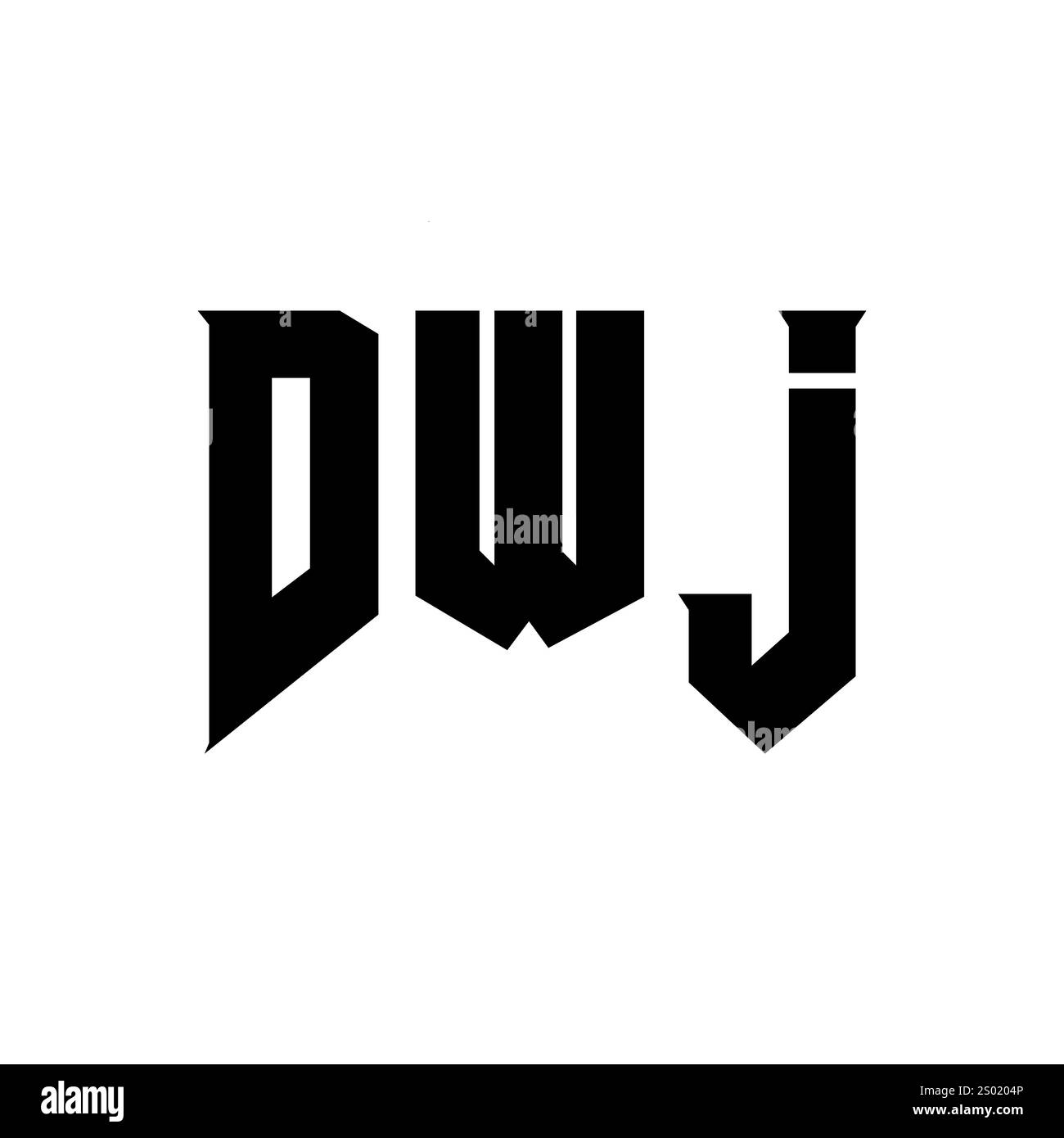Dwj logo design hi-res stock photography and images - Alamy