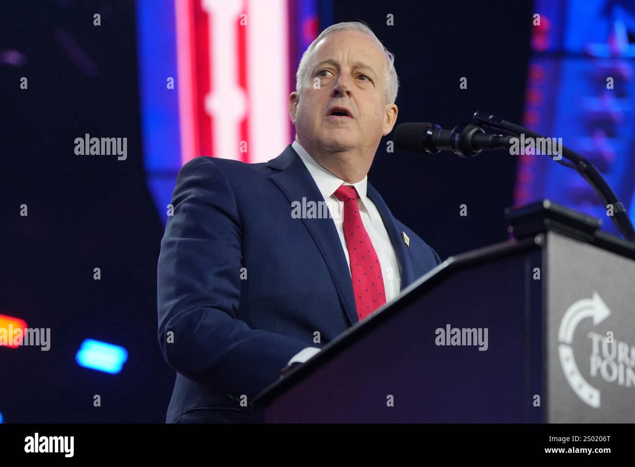 Chairperson of the Republican National Committee Michael Whatley speaks ...