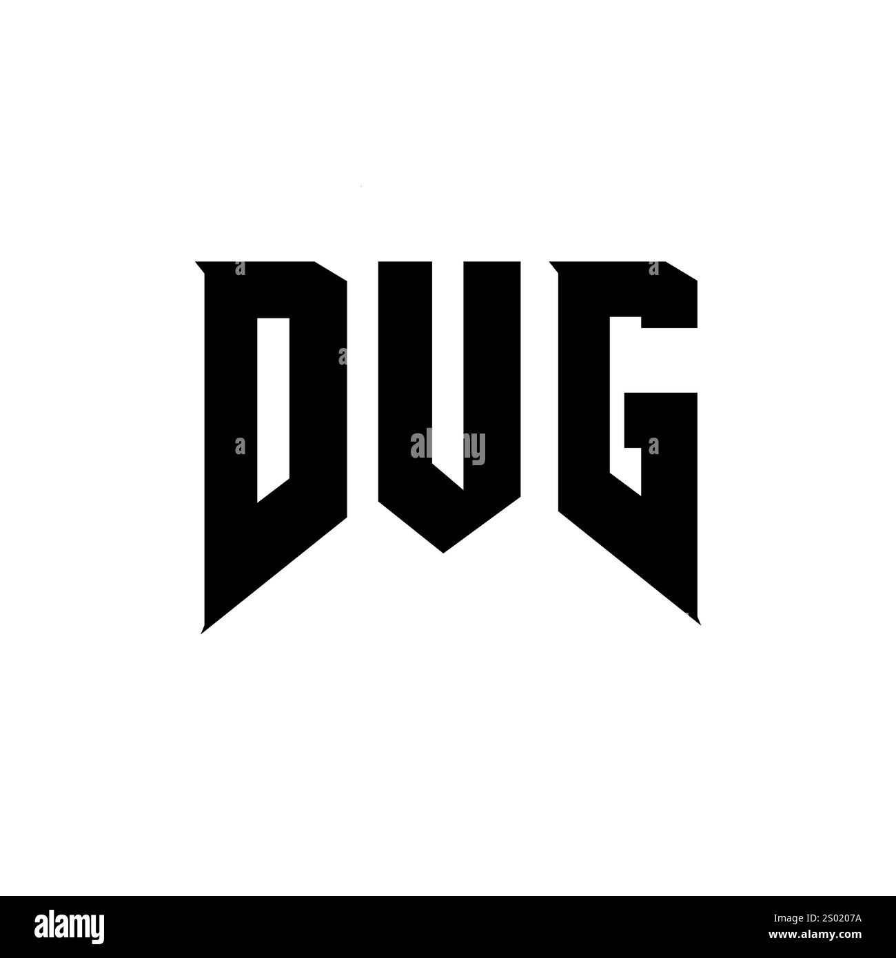 DUG letter logo design for technology company. DUG logo design black ...