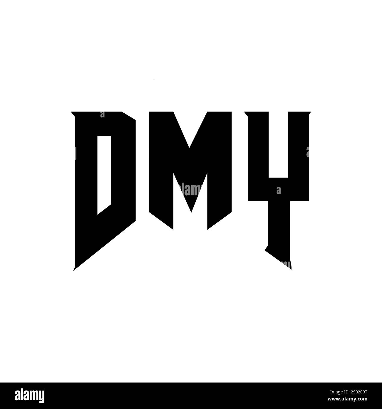 DMY letter logo design for technology company. DMY logo design black ...