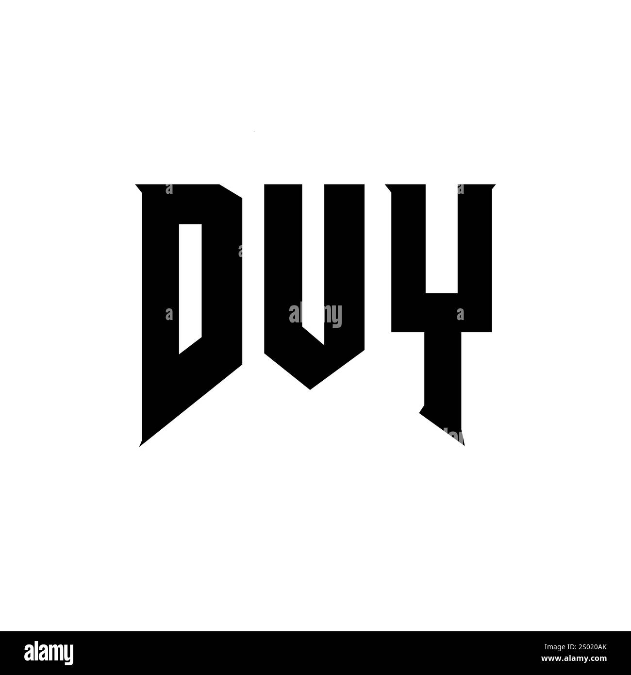 DUY letter logo design for technology company. DUY logo design black ...
