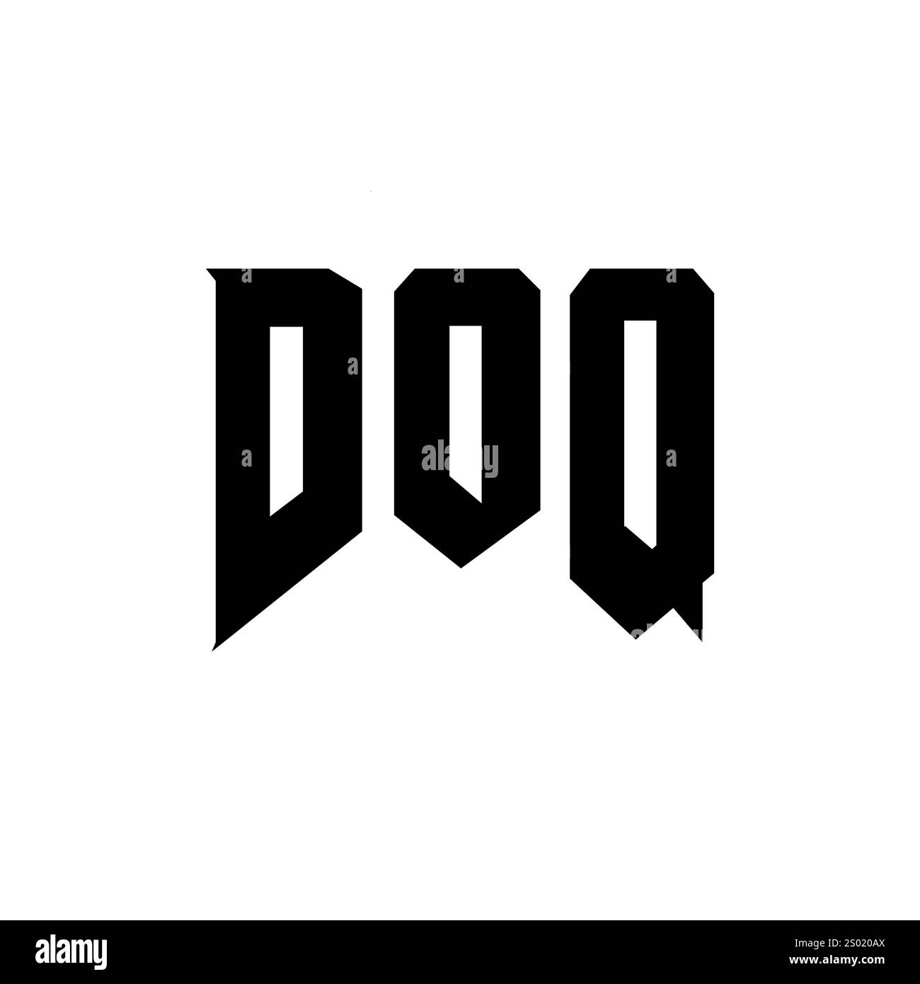 DOQ letter logo design for technology company. DOQ logo design black ...