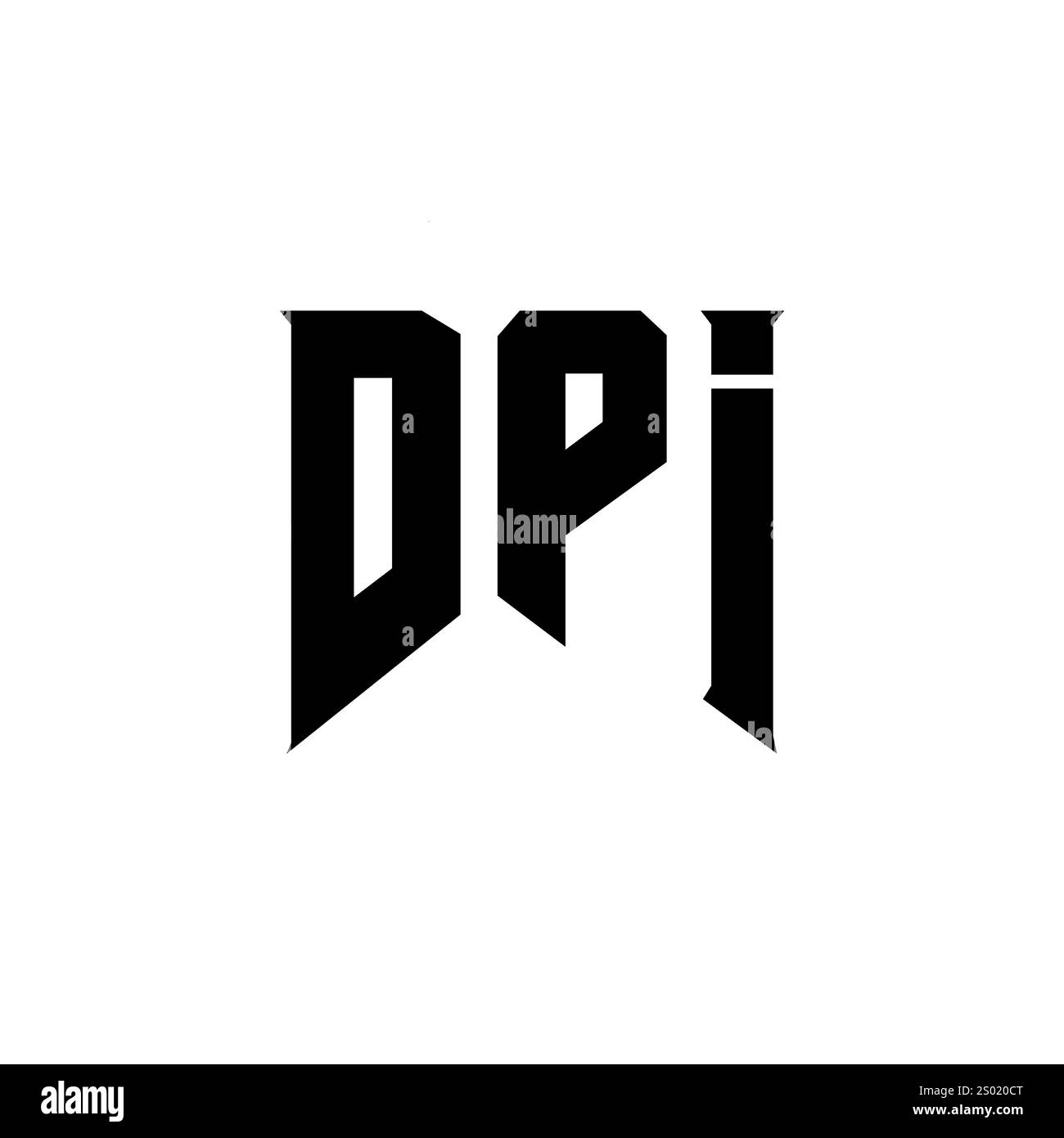 DPI letter logo design for technology company. DPI logo design black ...
